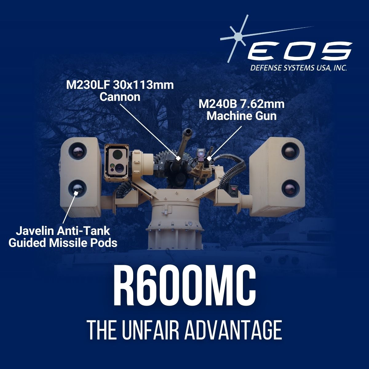 EOS Defense Systems USA Exhibits Portfolio of Remote Weapon Stations at ...